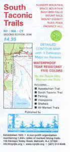 South Taconic Trails Map – Mountain Tops Outfitters